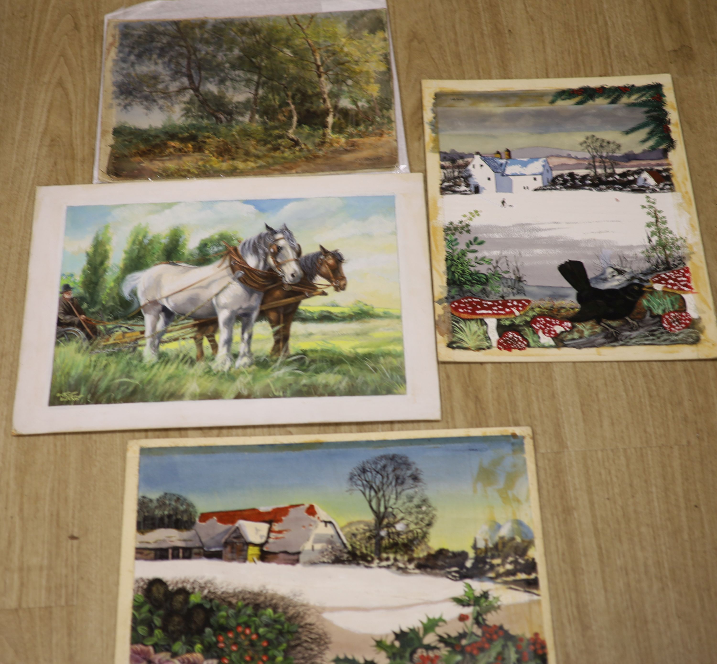 Arthur Butcher (fl. 1910-1925), Plough - auctions & price archive